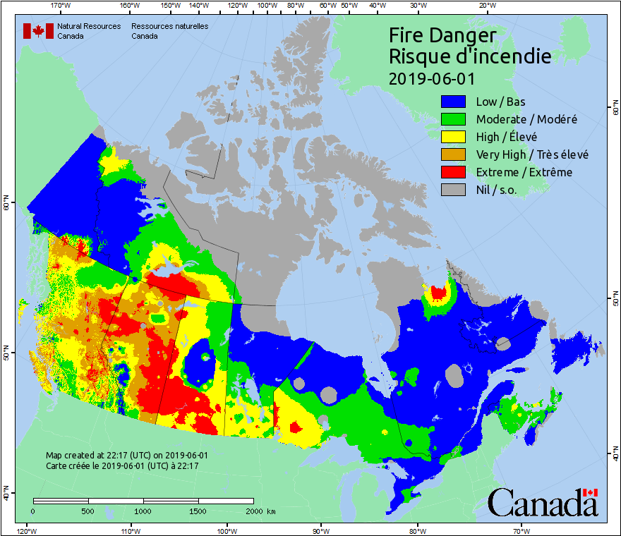 Canadian Wildland Fire Information System | Fire Weather Maps