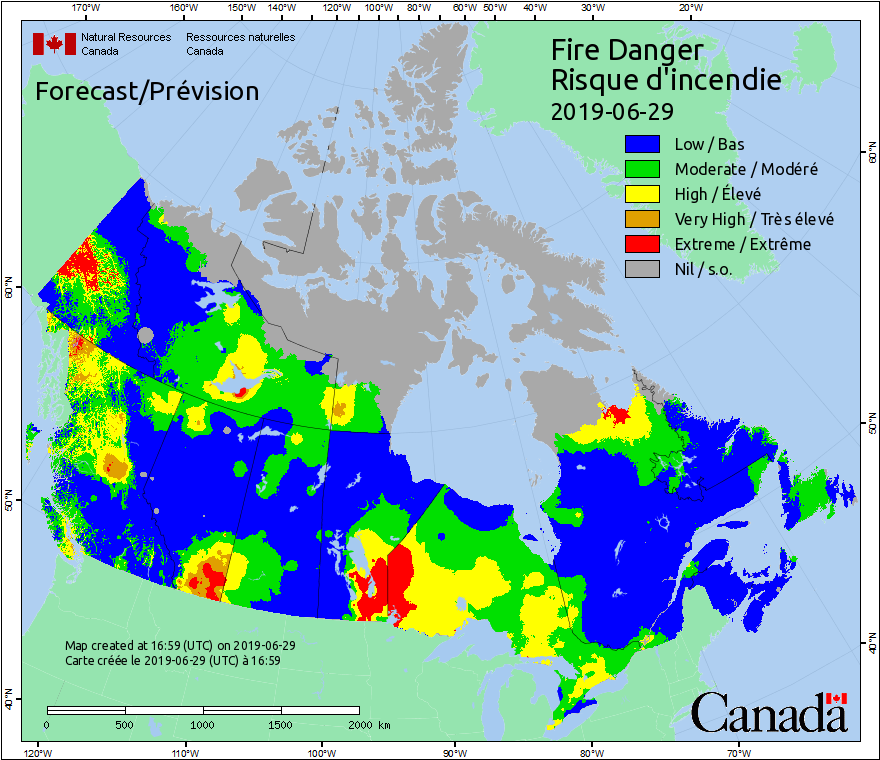 Système canadien d'information sur les feux de végétation | Forêt-Météo
