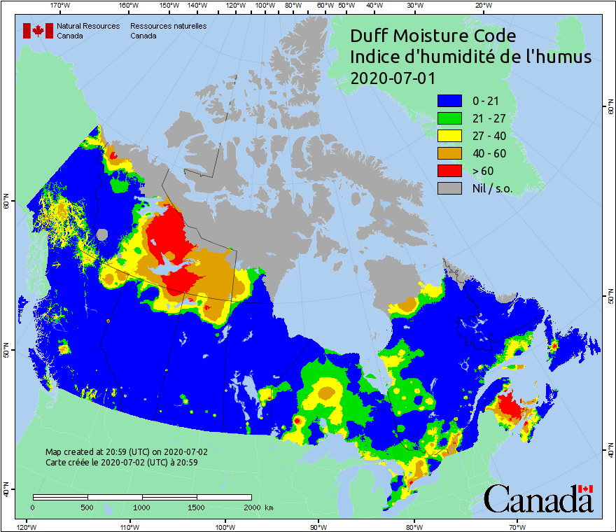 Canadian Wildland Fire Information System | Fire Weather Maps