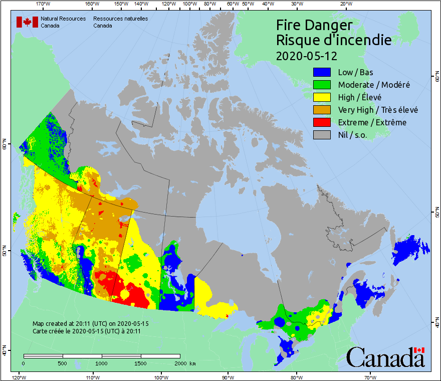 Canadian Wildland Fire Information System | Fire Weather Maps