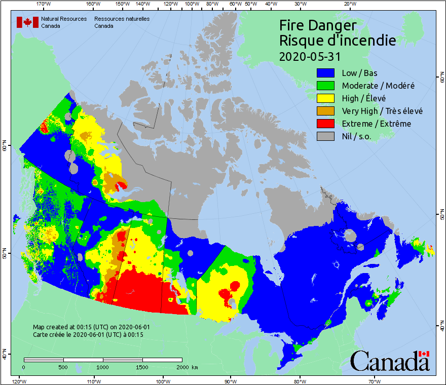 Canadian Wildland Fire Information System | Fire Weather Maps