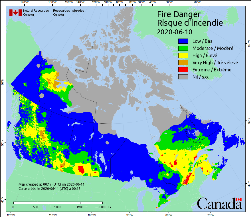 Canadian Wildland Fire Information System | Fire Weather Maps