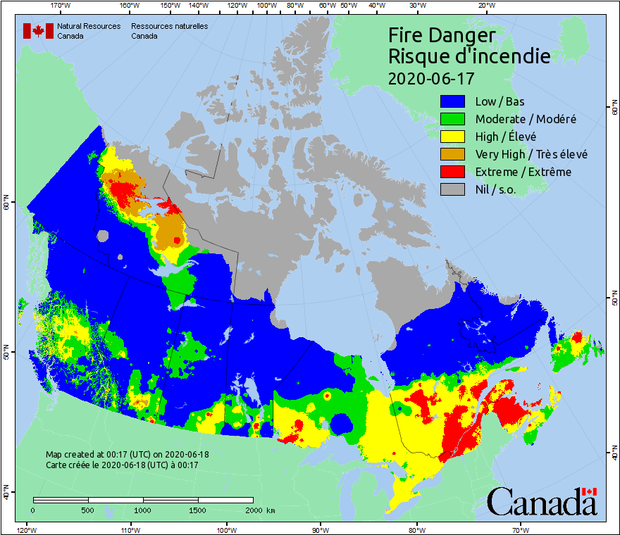 Canadian Wildland Fire Information System | Fire Weather Maps