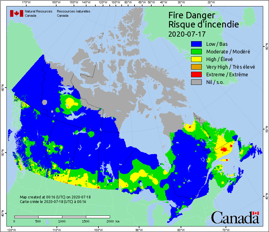 Canadian Wildland Fire Information System | Fire Weather Maps