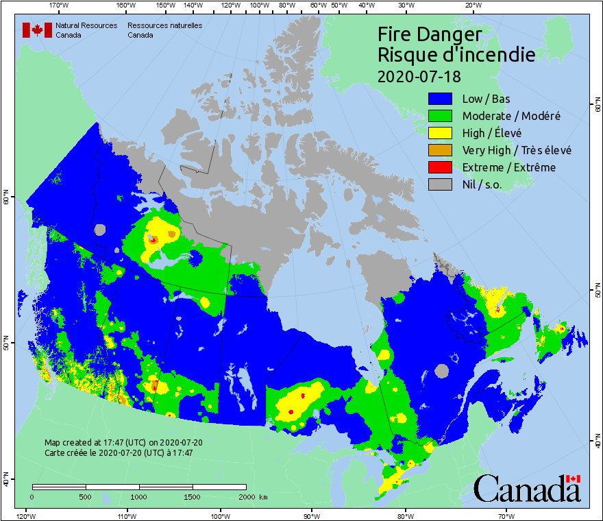 Canadian Wildland Fire Information System | Fire Weather Maps