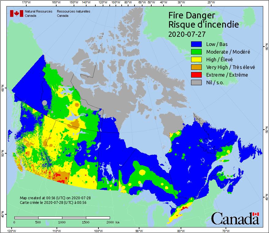 Canadian Wildland Fire Information System | Fire Weather Maps