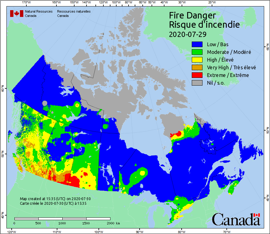 Canadian Wildland Fire Information System | Fire Weather Maps
