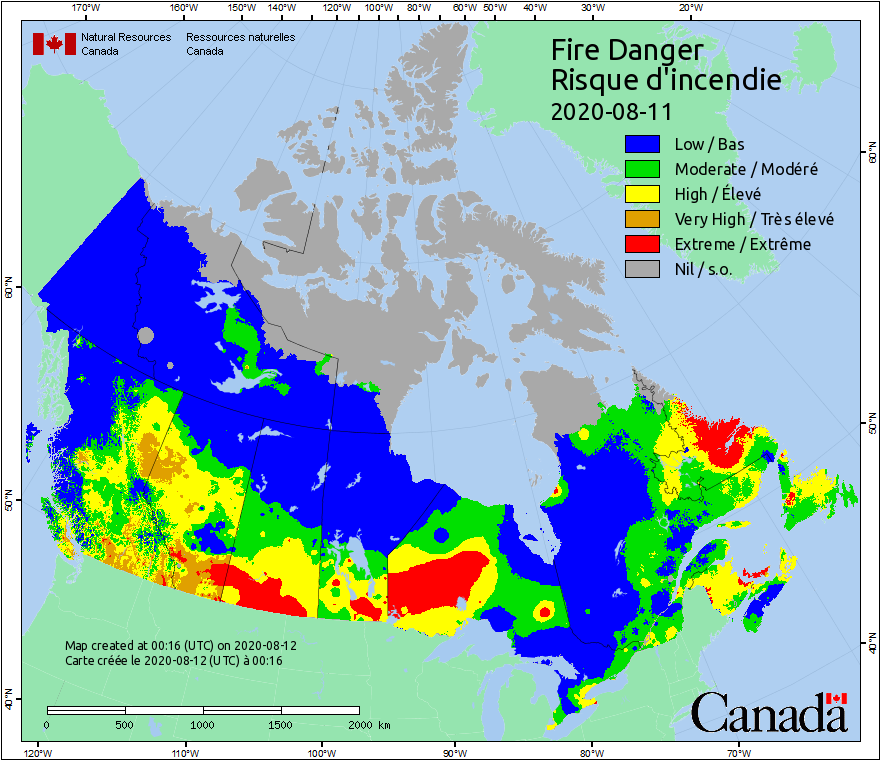 Canadian Wildland Fire Information System | Fire Weather Maps