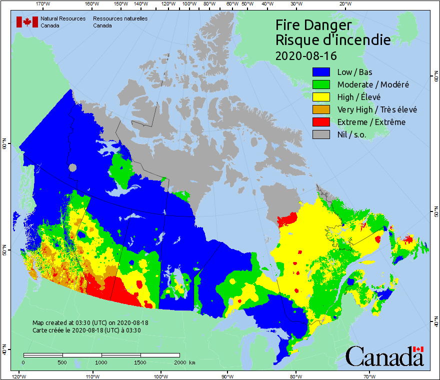 Canadian Wildland Fire Information System | Fire Weather Maps