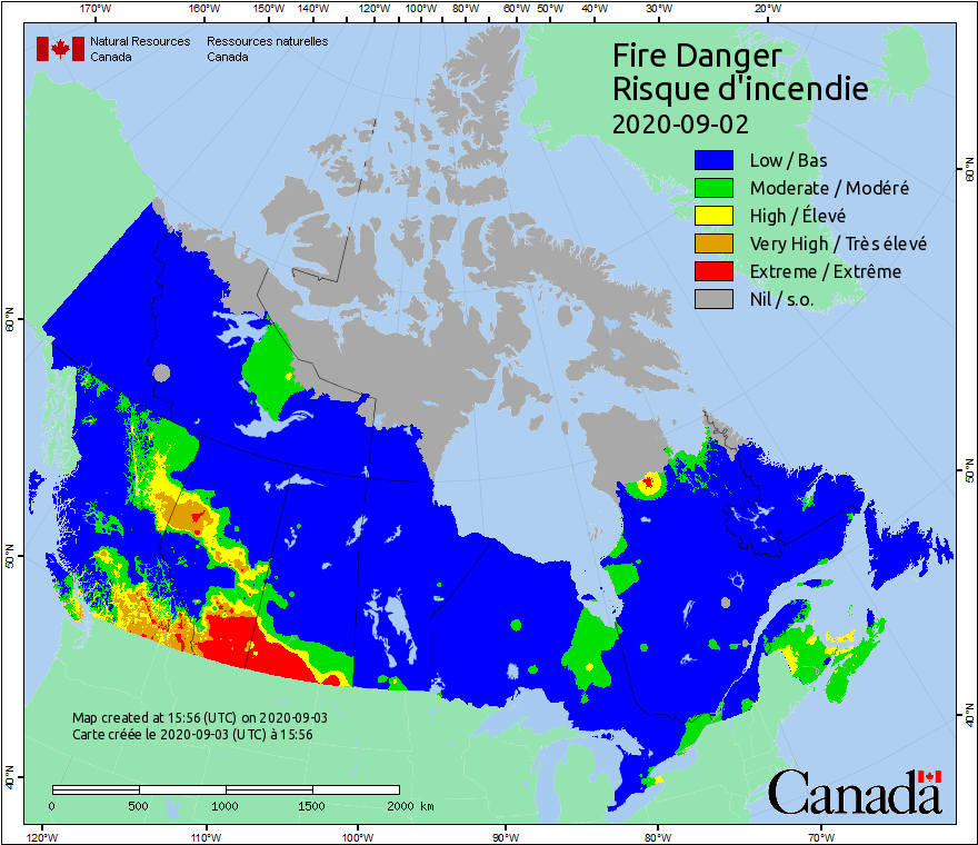 Canadian Wildland Fire Information System | Fire Weather Maps