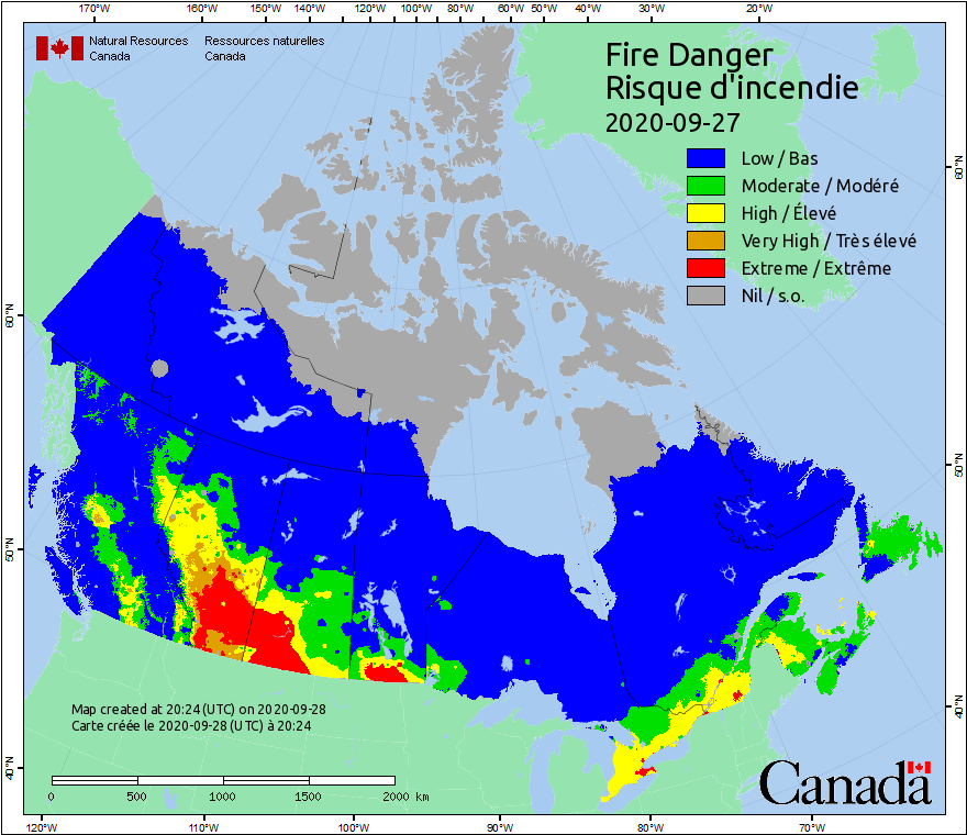 Canadian Wildland Fire Information System | Fire Weather Maps