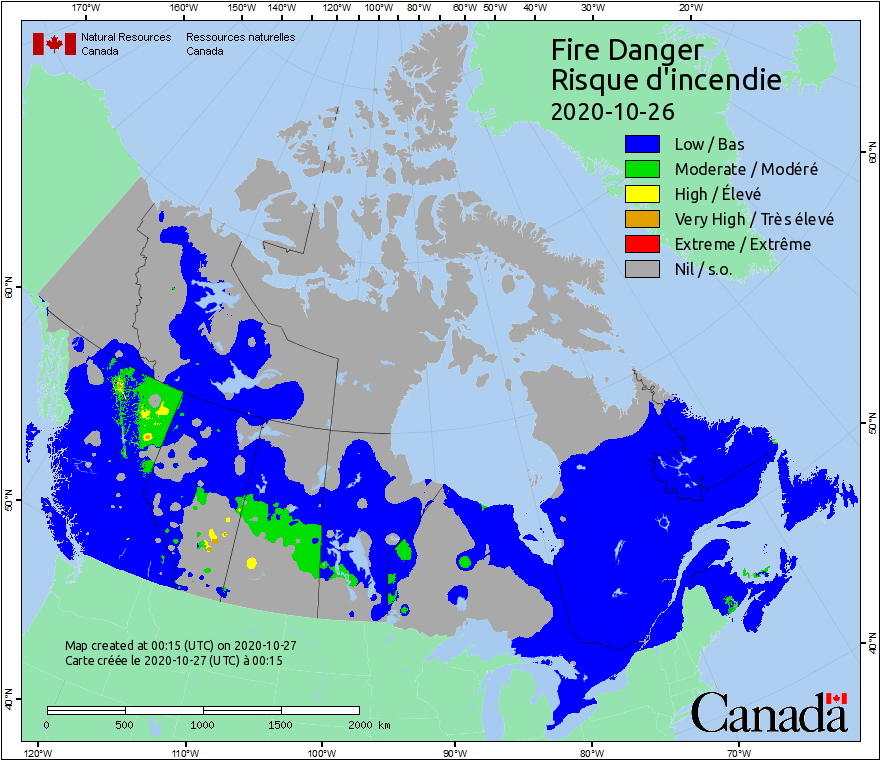 Canadian Wildland Fire Information System | Fire Weather Maps
