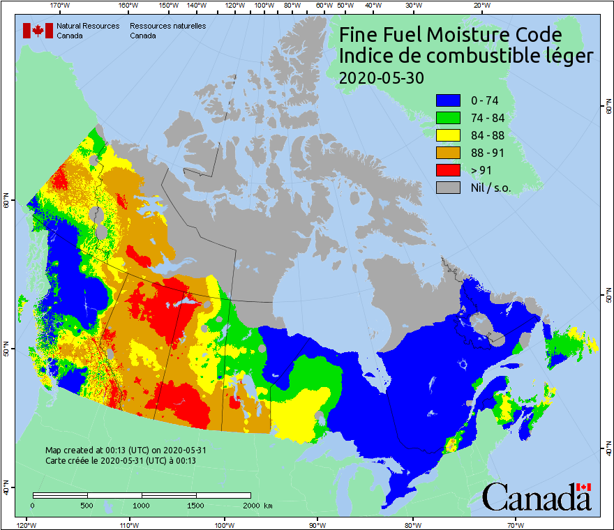 Canadian Wildland Fire Information System | Fire Weather Maps