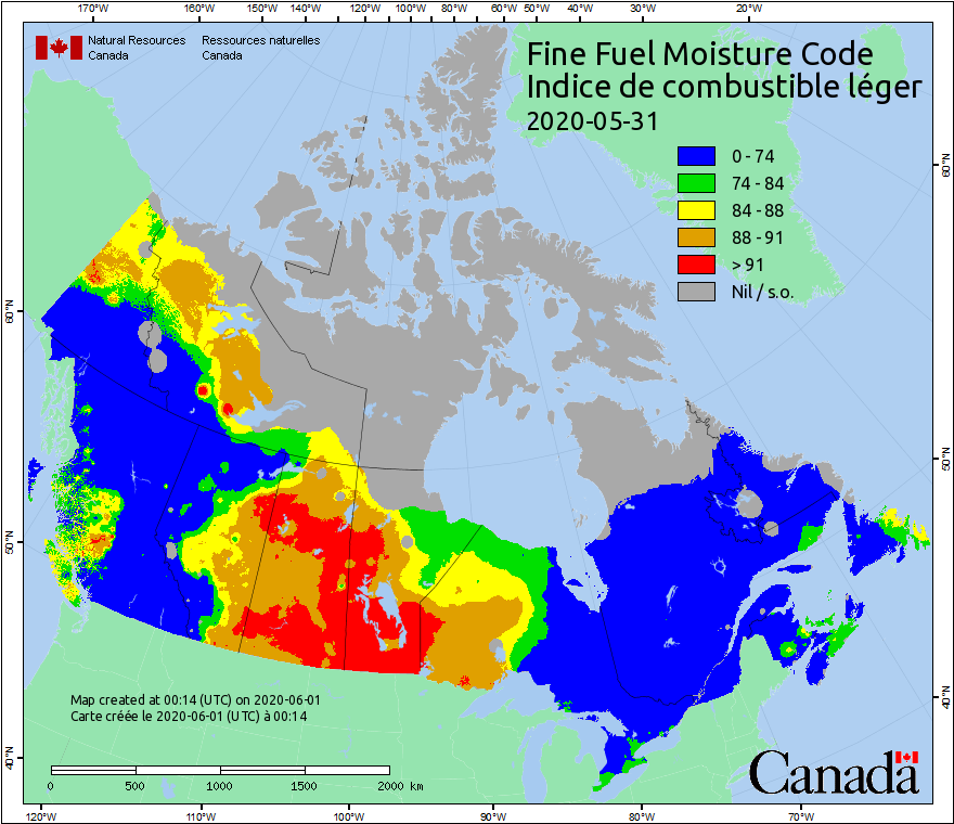 Canadian Wildland Fire Information System | Fire Weather Maps
