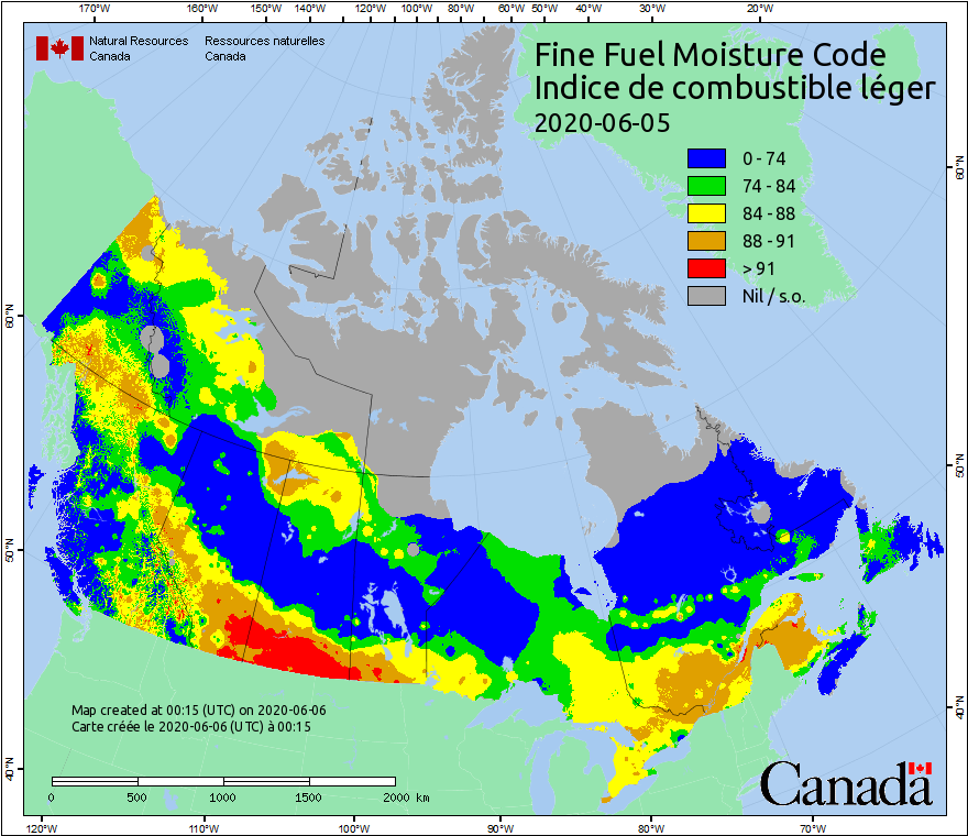 Canadian Wildland Fire Information System | Fire Weather Maps