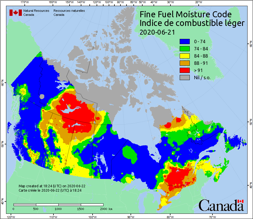 Canadian Wildland Fire Information System | Fire Weather Maps