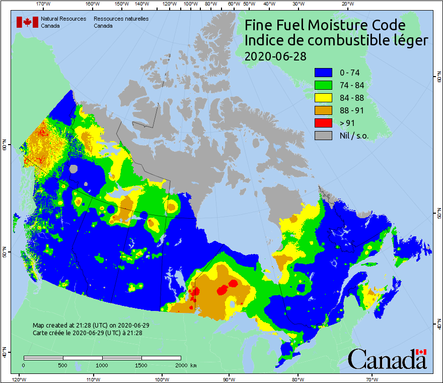 Canadian Wildland Fire Information System | Fire Weather Maps