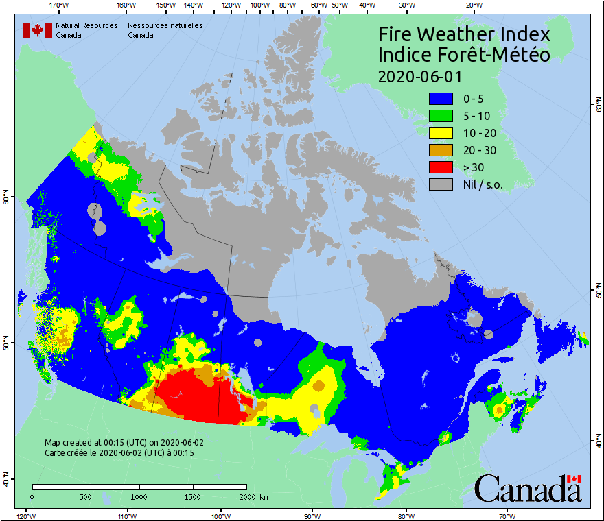 Canadian Wildland Fire Information System | Fire Weather Maps