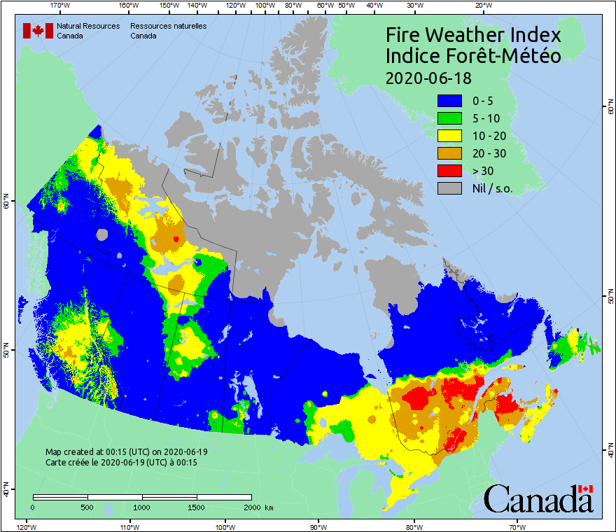 Canadian Wildland Fire Information System | Fire Weather Maps