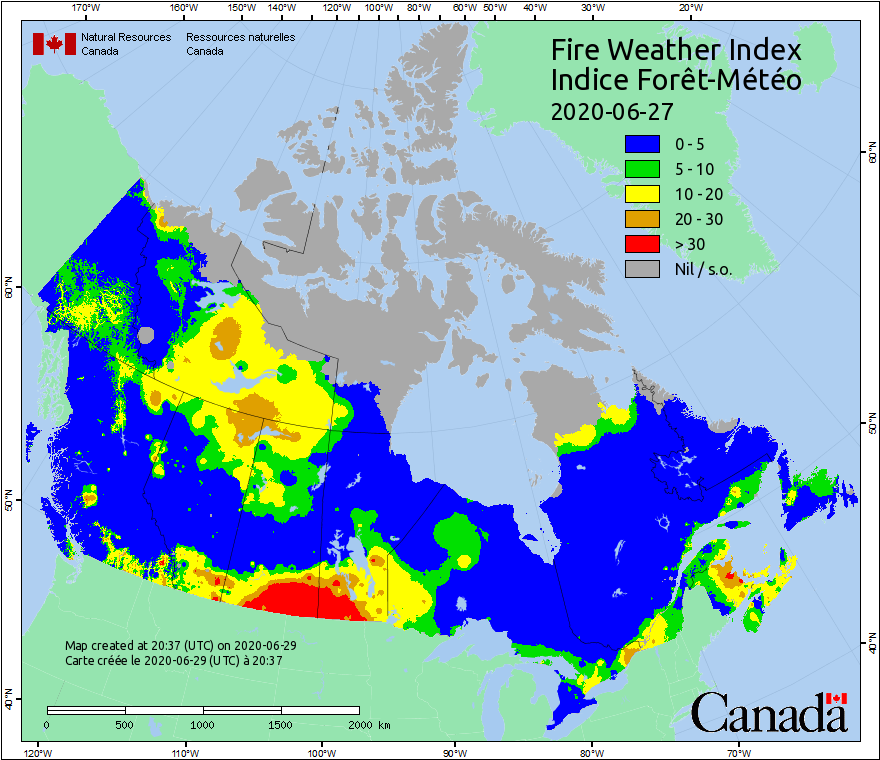 Canadian Wildland Fire Information System | Fire Weather Maps