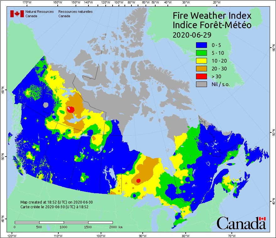 Canadian Wildland Fire Information System | Fire Weather Maps