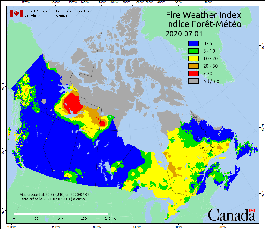 Canadian Wildland Fire Information System | Fire Weather Maps