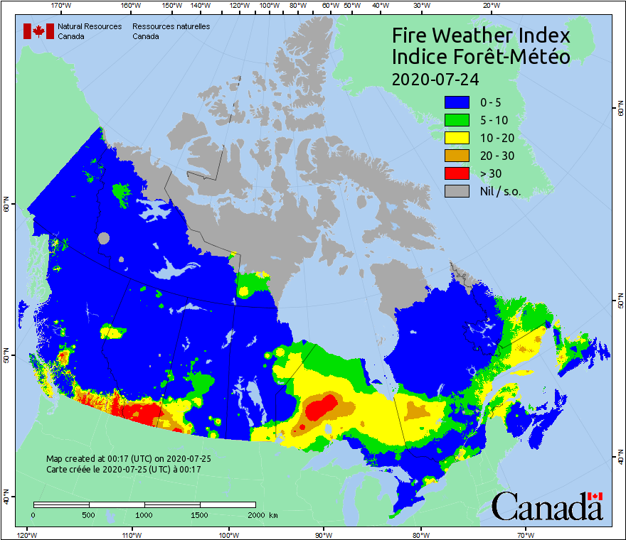 Canadian Wildland Fire Information System | Fire Weather Maps