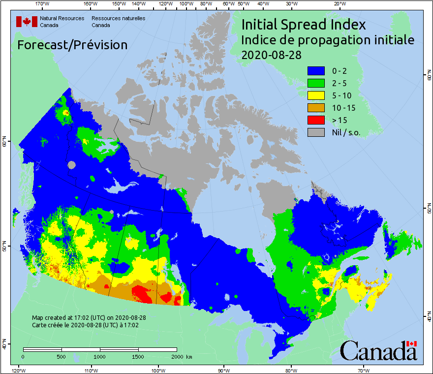 Canadian Wildland Fire Information System | Fire Weather Maps