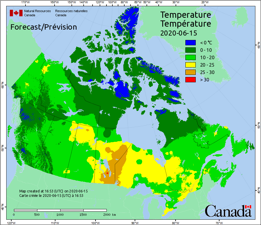 Canadian Wildland Fire Information System | Weather Maps