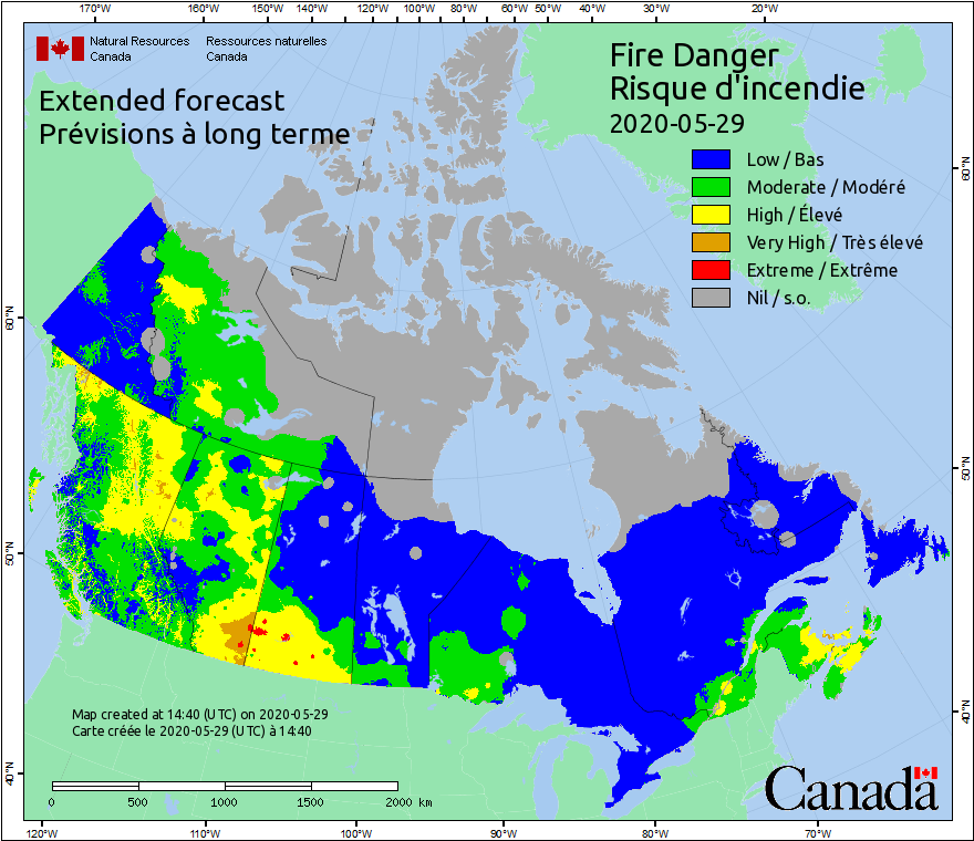 Canadian Wildland Fire Information System | Fire Weather Maps