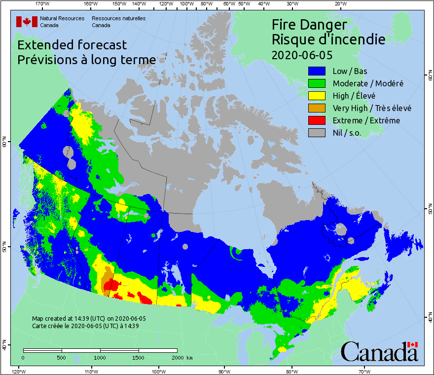 Canadian Wildland Fire Information System | Fire Weather Maps