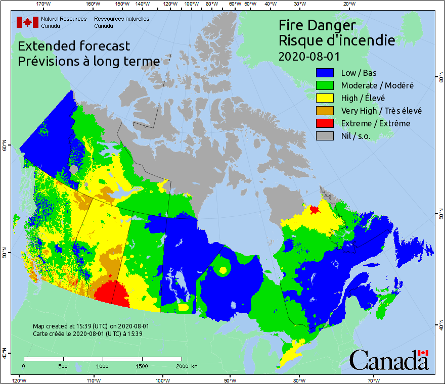 Canadian Wildland Fire Information System | Fire Weather Maps