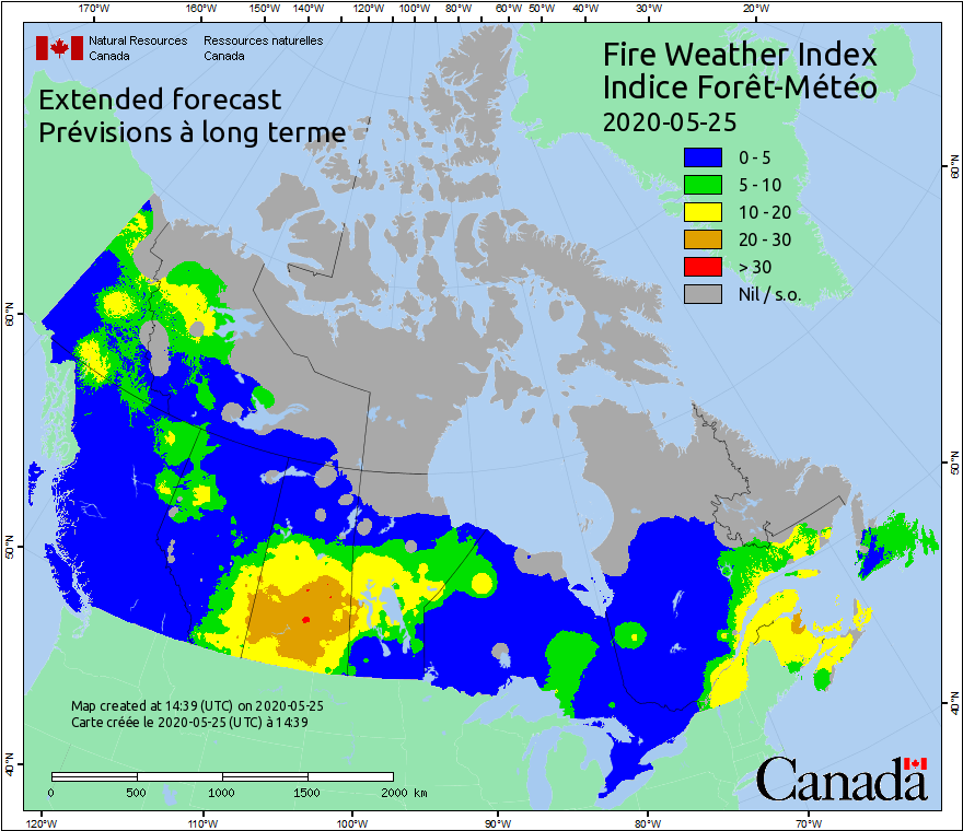 Canadian Wildland Fire Information System | Fire Weather Maps