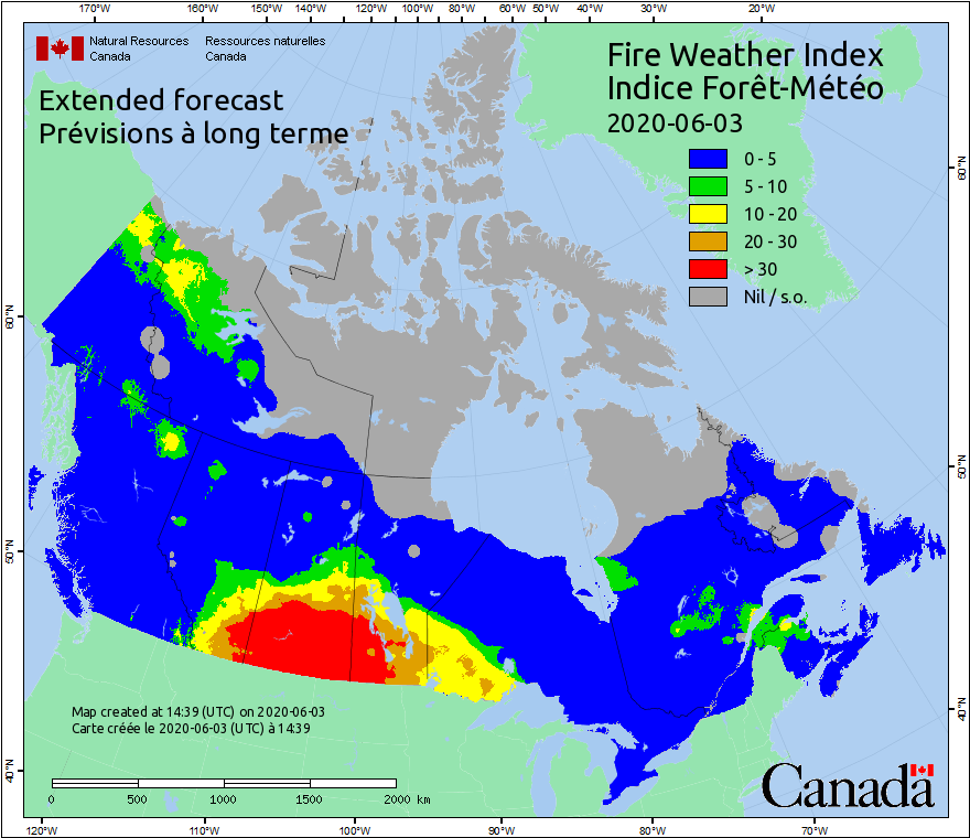 Canadian Wildland Fire Information System | Fire Weather Maps