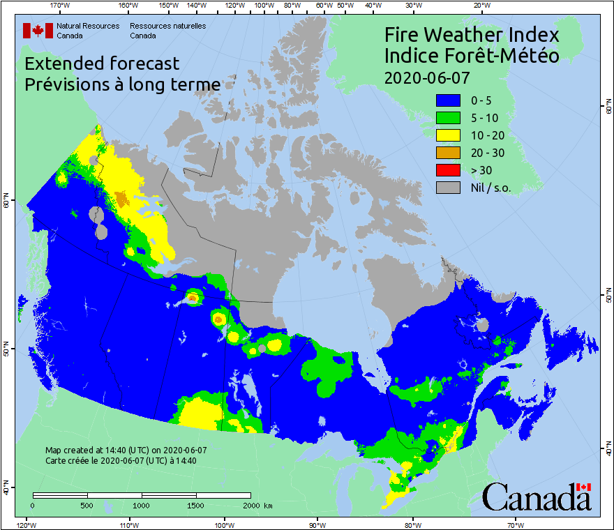 Canadian Wildland Fire Information System | Fire Weather Maps