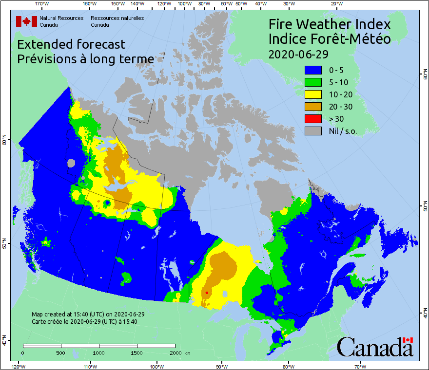 Canadian Wildland Fire Information System | Fire Weather Maps