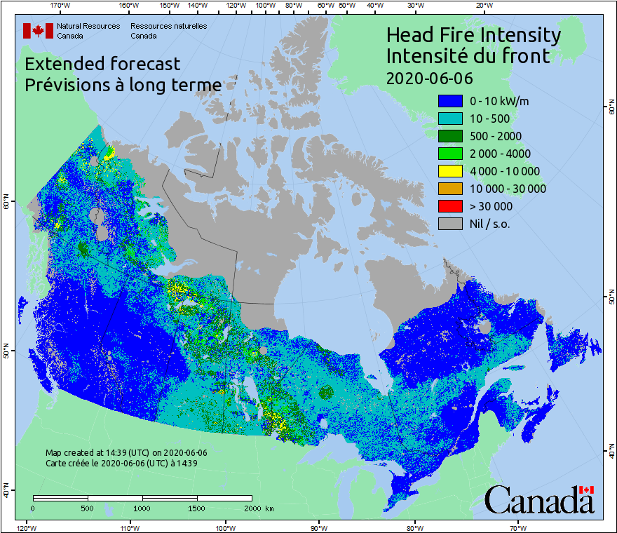 Canadian Wildland Fire Information System | Fire Behavior Maps