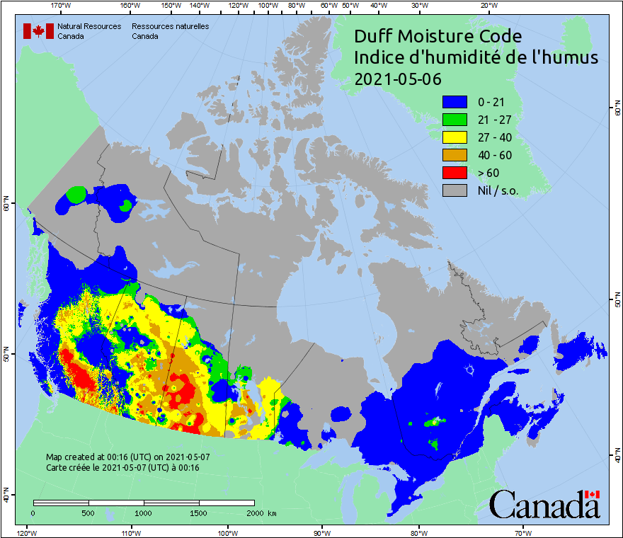 Canadian Wildland Fire Information System | Fire Weather Maps