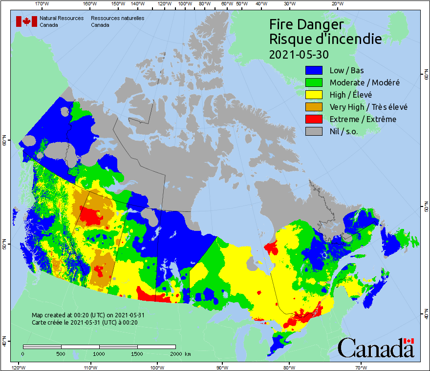 Canadian Wildland Fire Information System | Fire Weather Maps