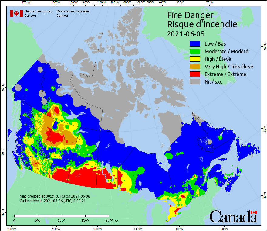 Canadian Wildland Fire Information System | Fire Weather Maps