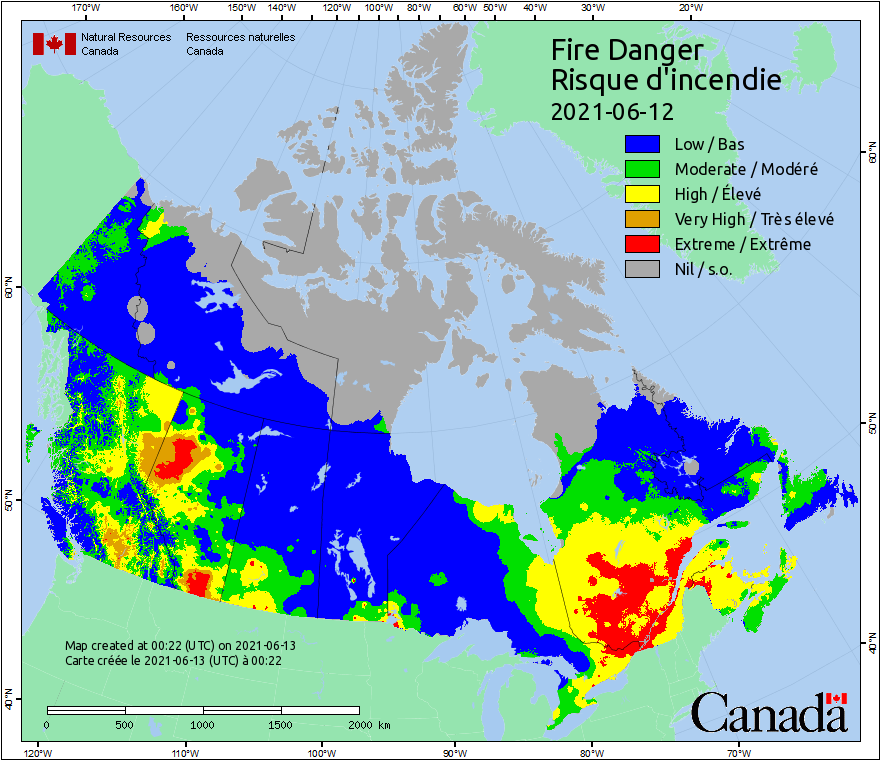 Canadian Wildland Fire Information System | Fire Weather Maps
