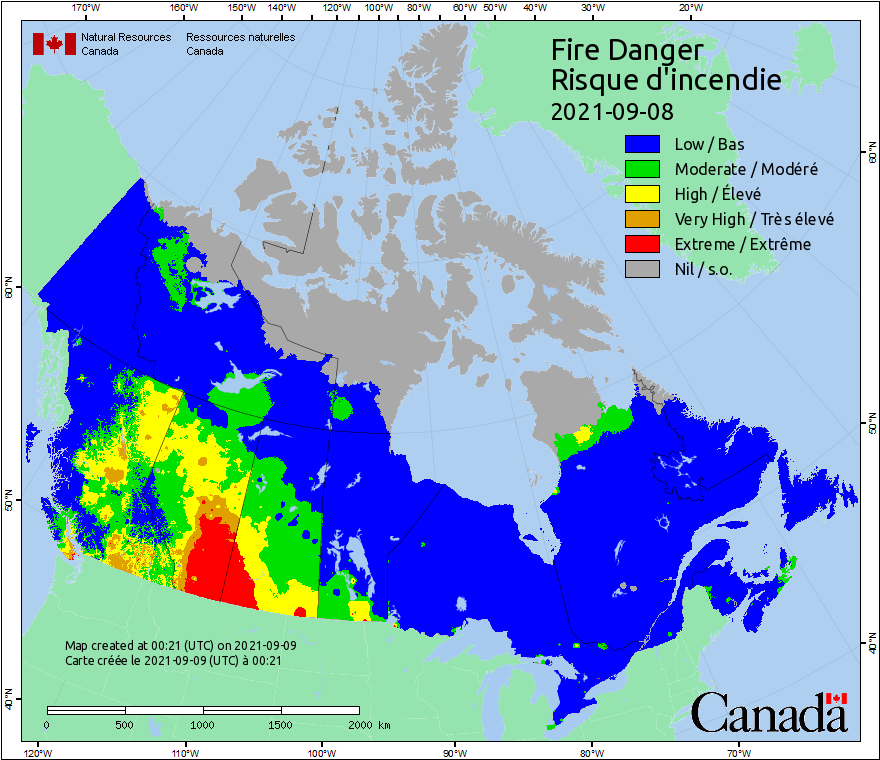 Canadian Wildland Fire Information System | Fire Weather Maps