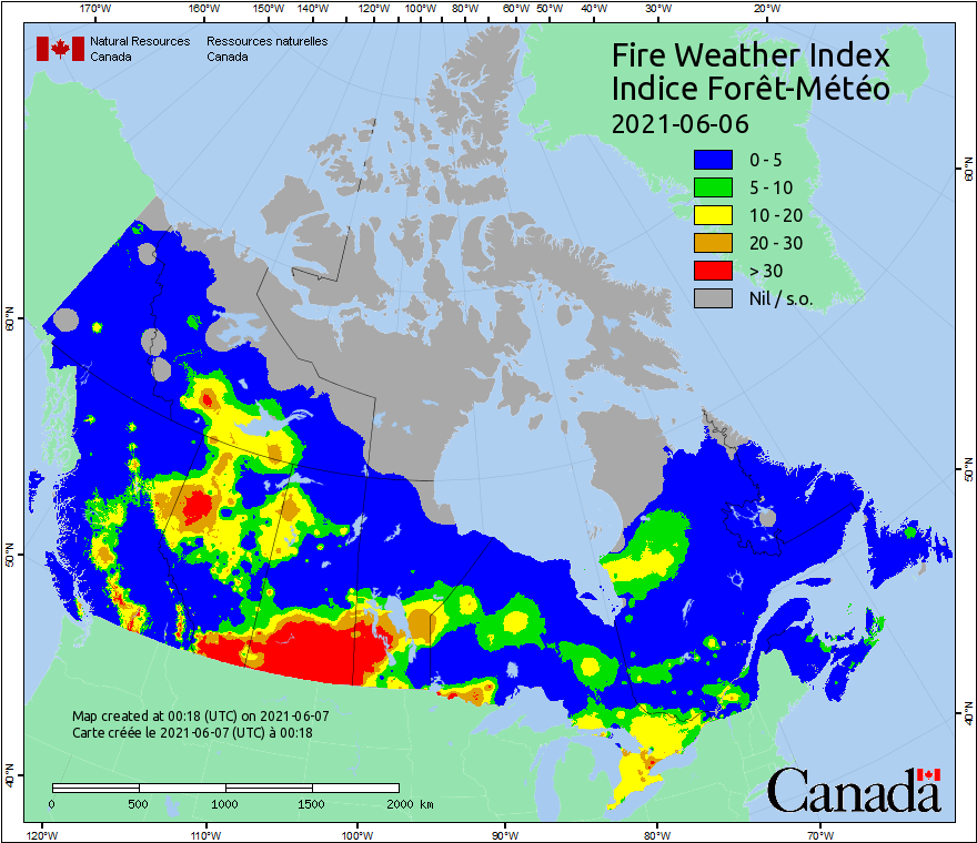 Canadian Wildland Fire Information System | Fire Weather Maps