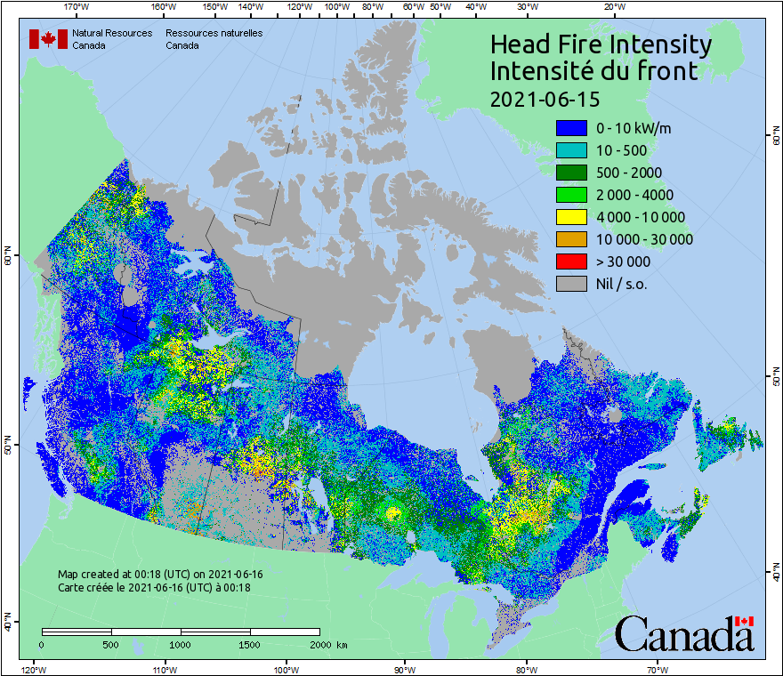 Canadian Wildland Fire Information System | Fire Behavior Maps