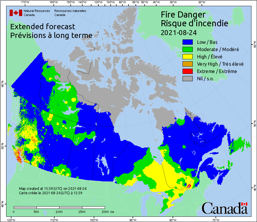 Canadian Wildland Fire Information System | Fire Weather Maps