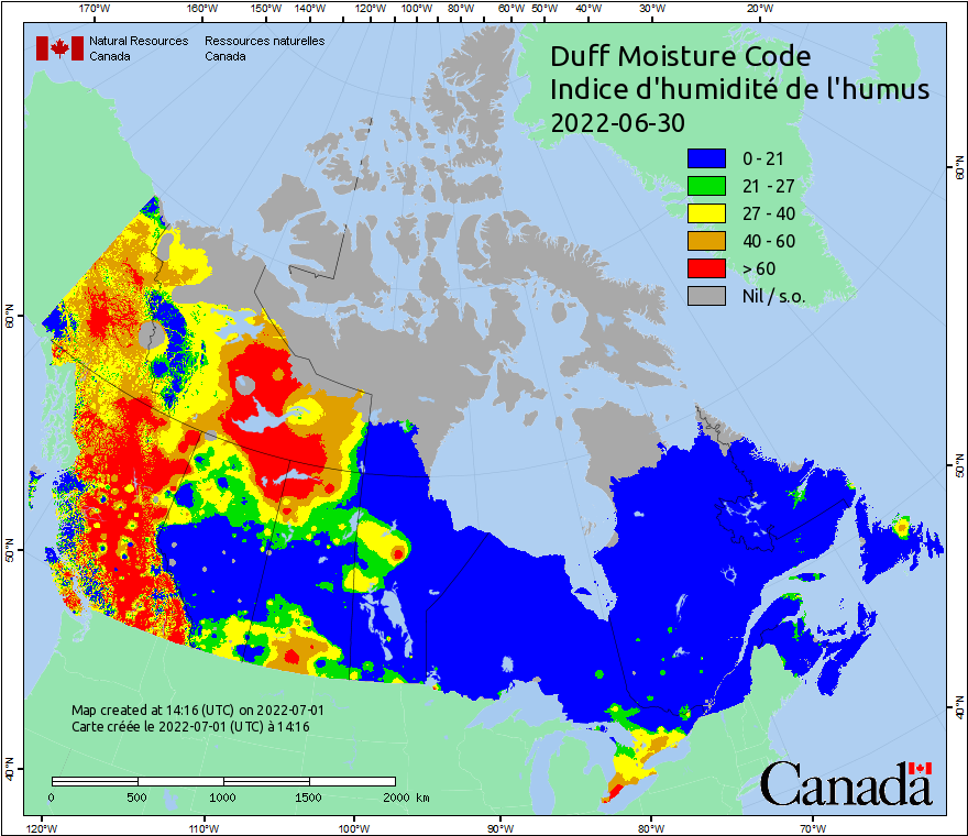 Canadian Wildland Fire Information System | Fire Weather Maps