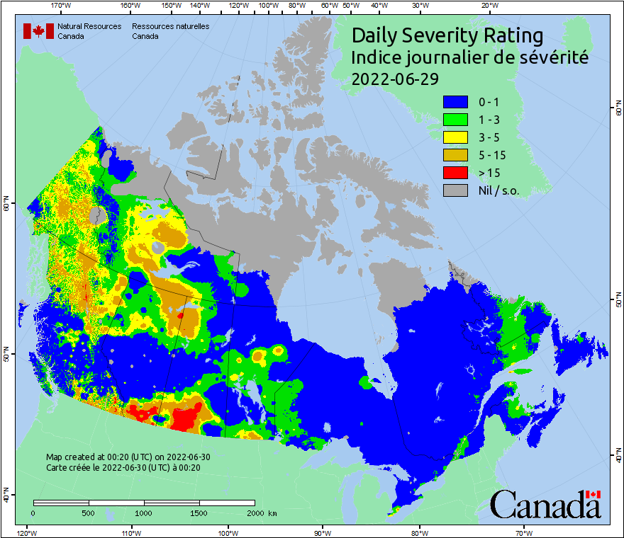 Canadian Wildland Fire Information System | Fire Weather Maps
