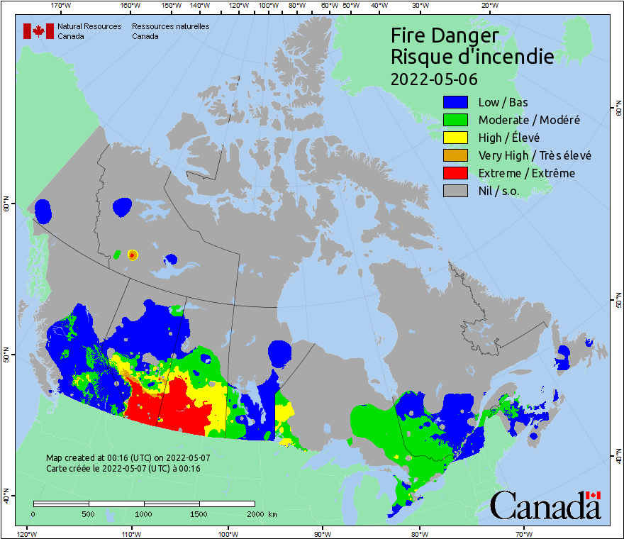 Canadian Wildland Fire Information System | Fire Weather Maps