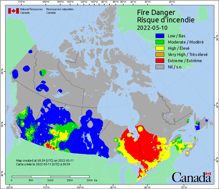 Canadian Wildland Fire Information System | Fire Weather Maps