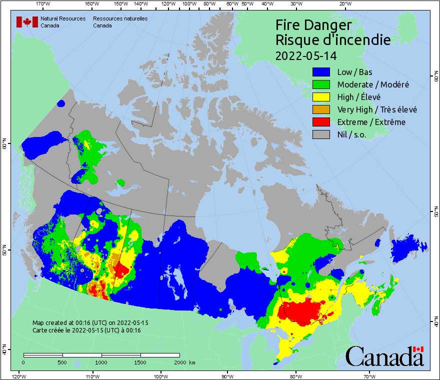 Canadian Wildland Fire Information System | Fire Weather Maps